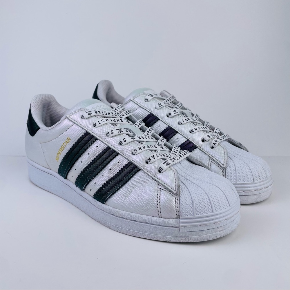 Adidas Superstar Jewels White Iridescent Sneakers Sho… - Gem